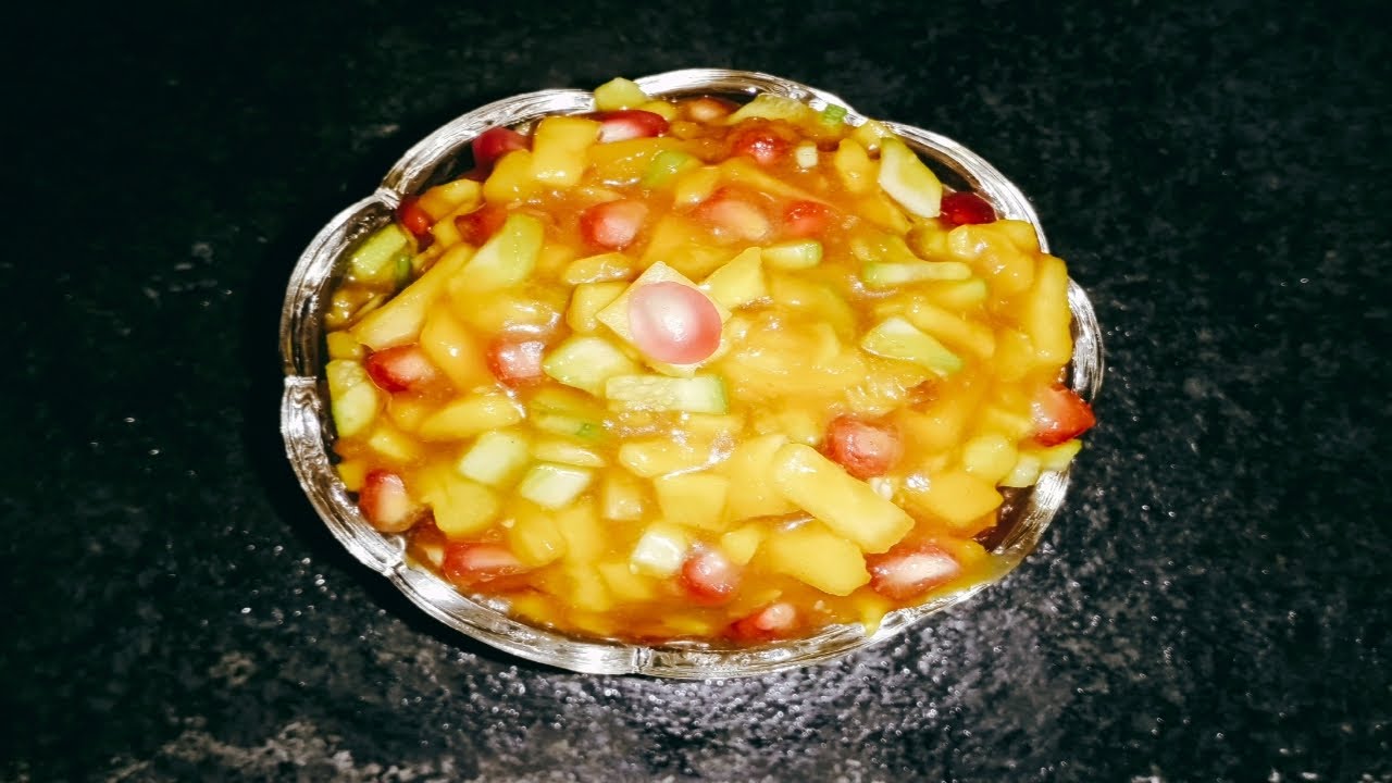 Fruits Sweet Mixed/பழம் இனிப்பு கலவை - YouTube