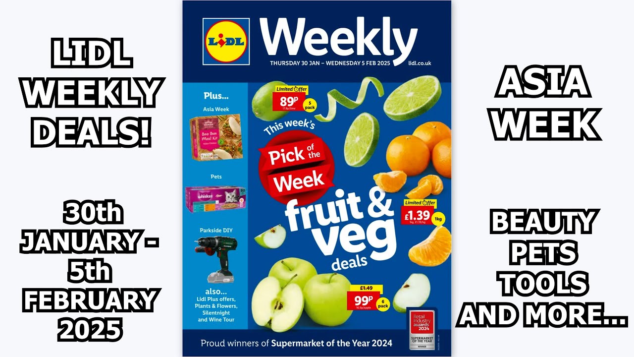 Lidl Weekly Deals 30th January - 5th February 2025 Eastern & Central ...
