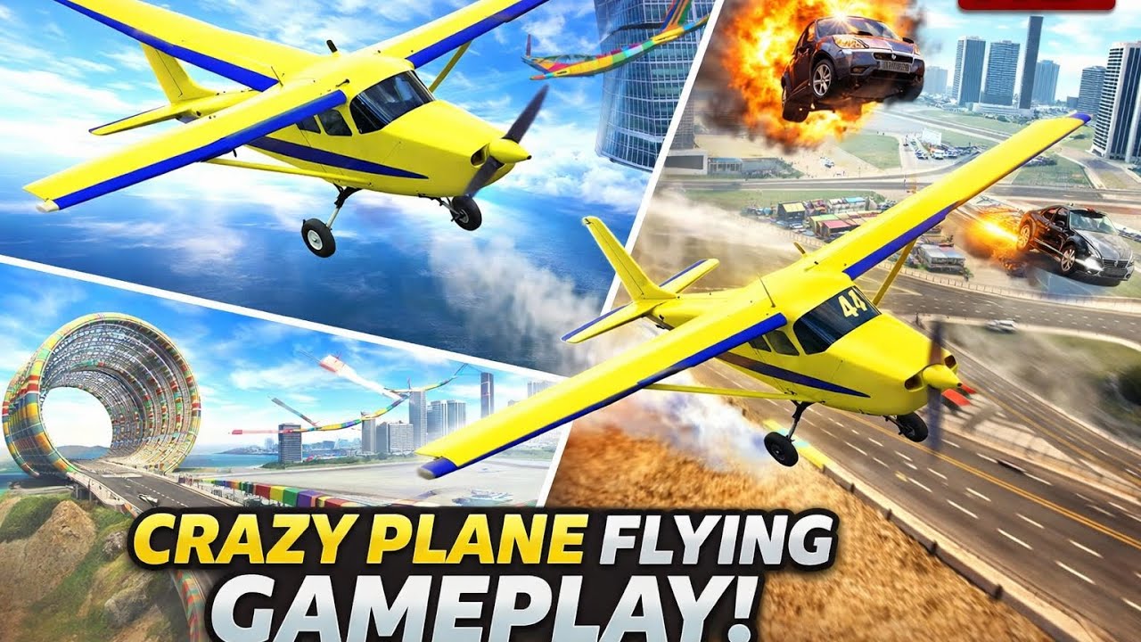 Indian Bikes Driving 3D plane flying 🪽 Crazy Action Gameplay 🏍️🔥 Ep.45 ...