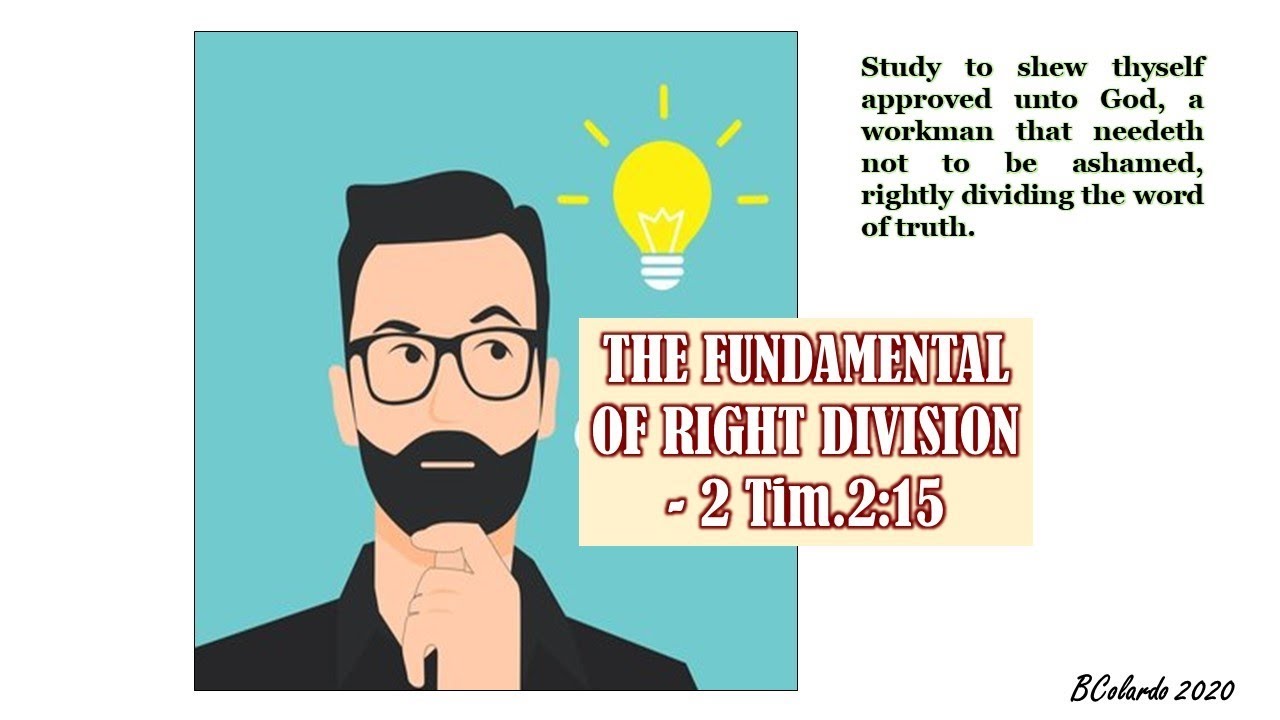 The Fundamental of Right Division - By: Evangelist Bobby Colardo - YouTube