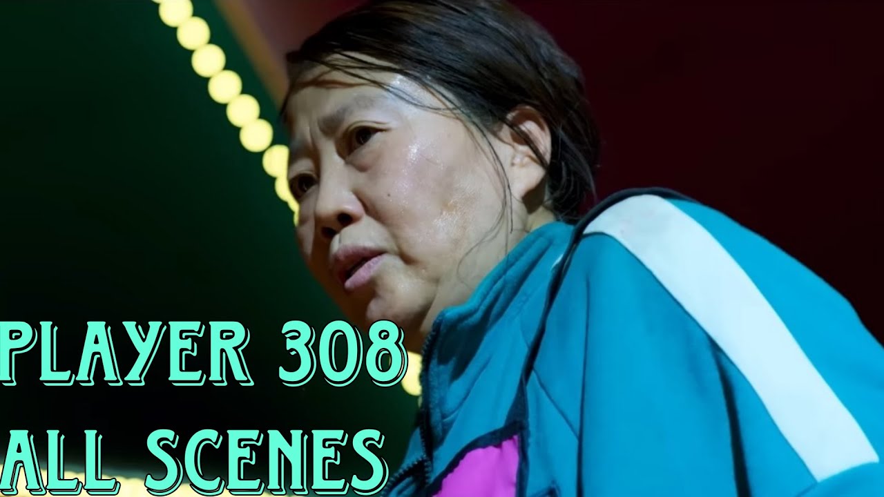 PLAYER 308 all scenes (Squid Game 1) - YouTube