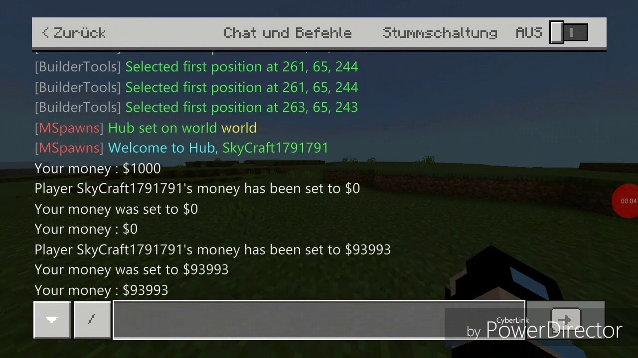 Minecraft poketmine plugin (warp-,UI) =-Stand craft - YouTube