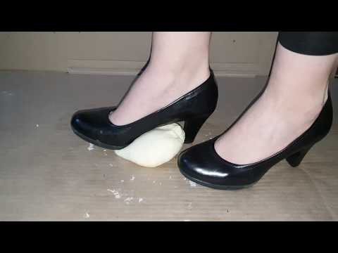Dough Trample in Office High Heels & Bare Feet - Preview