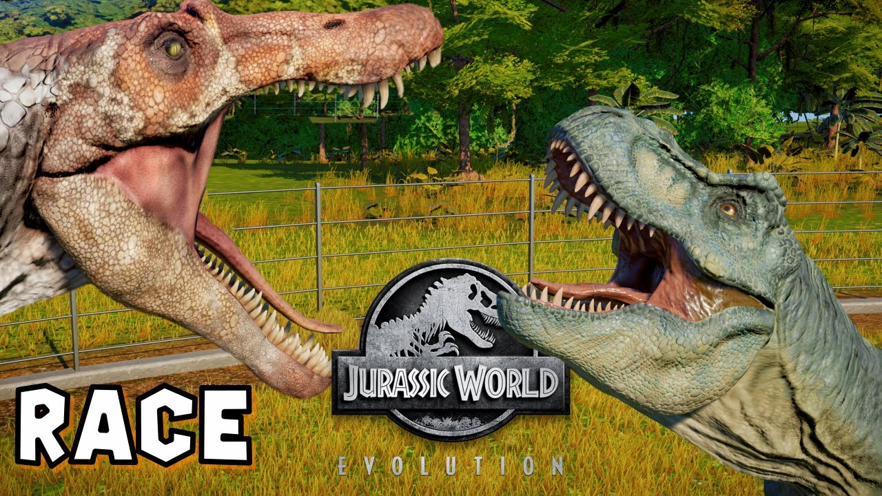 Spinosaurus vs T-Rex vs Indominus Rex - Battle for Speed - Race Episode ...