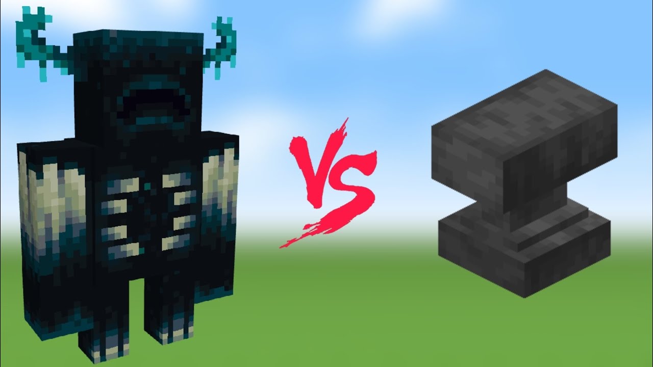 WARDEN VS ANVIL | HOW MANY ANVILS ARE NEEDED TO KILL WARDEN? - YouTube