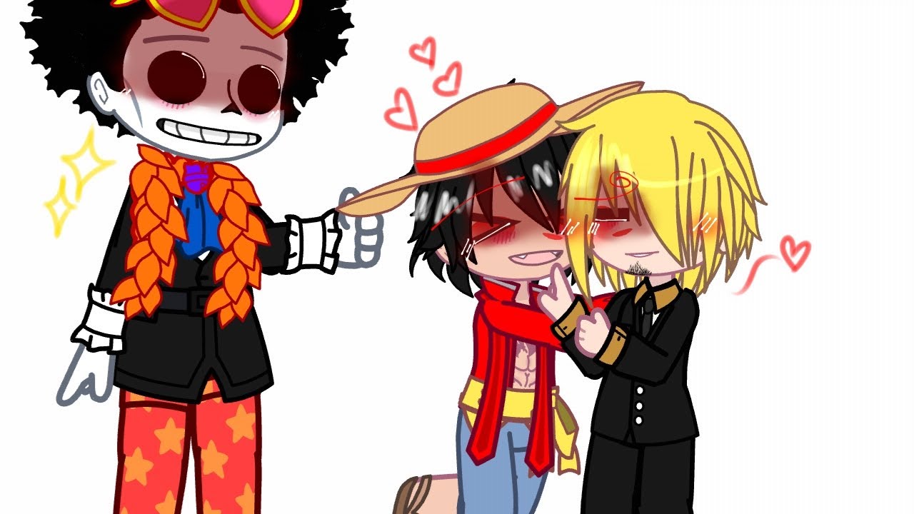 Dancing~||Meme||One Piece||Lusan?||ft.Brook,Zoro,Nami,Robin||gacha club ...