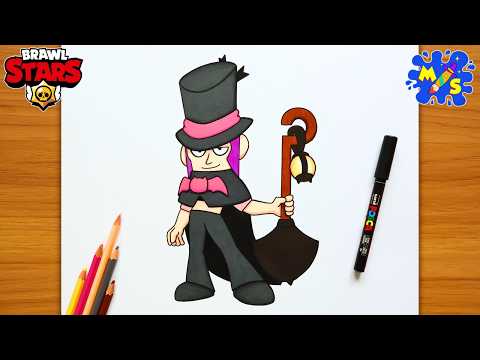 EASY Mortis Drawing Tutorial | How To Draw Brawl Stars Brawlers
