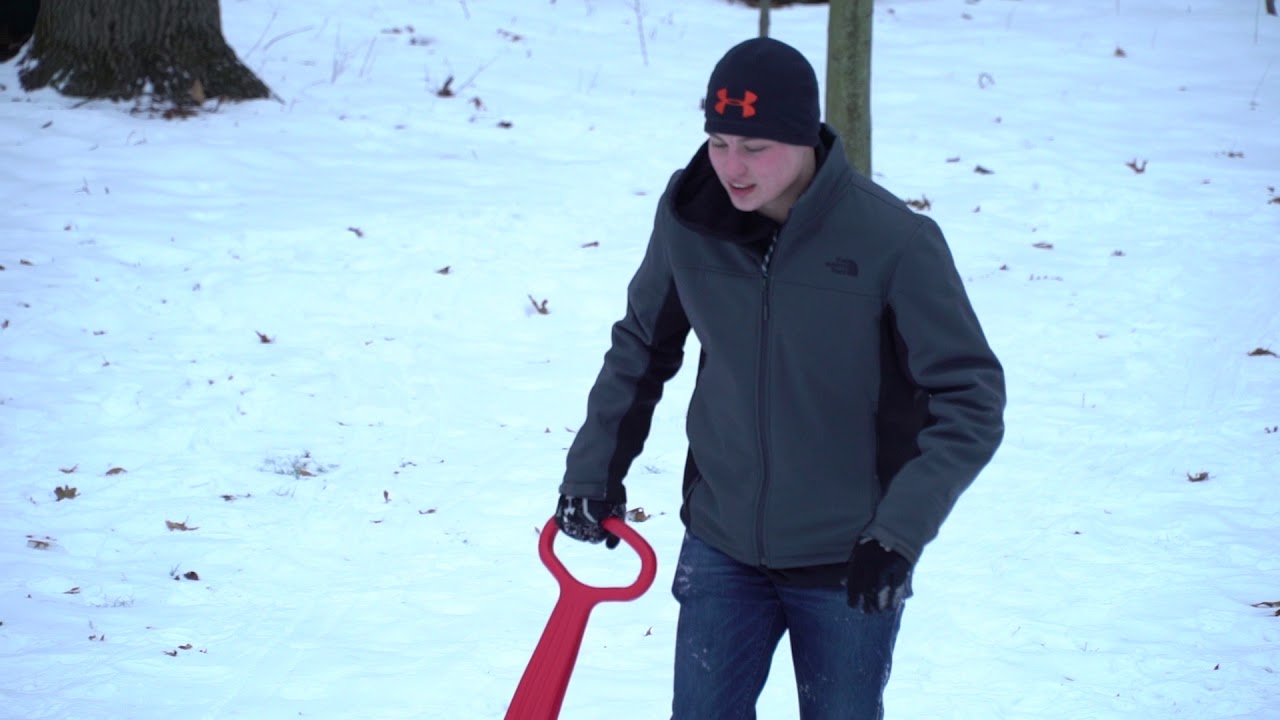 Murphy Christmas 2017 Sledding - YouTube