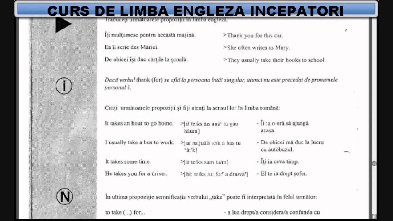 Curs de limba Engleza incepatori (tema+vocabular) - Lectia 4 - YouTube