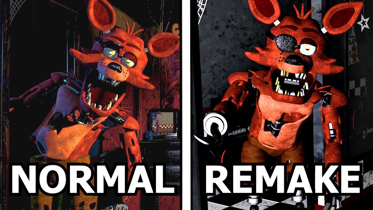 O NOVO FNAF 1 REMAKE QUE O FOXY É O PROTAGONISTA KKKKKKKK - YouTube