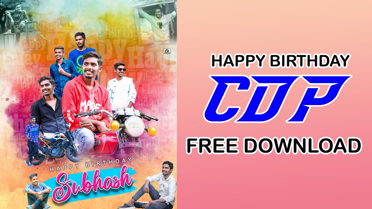 Birthday CDP Editing in Photoshop cc 2022 | CB Photography Edit - YouTube