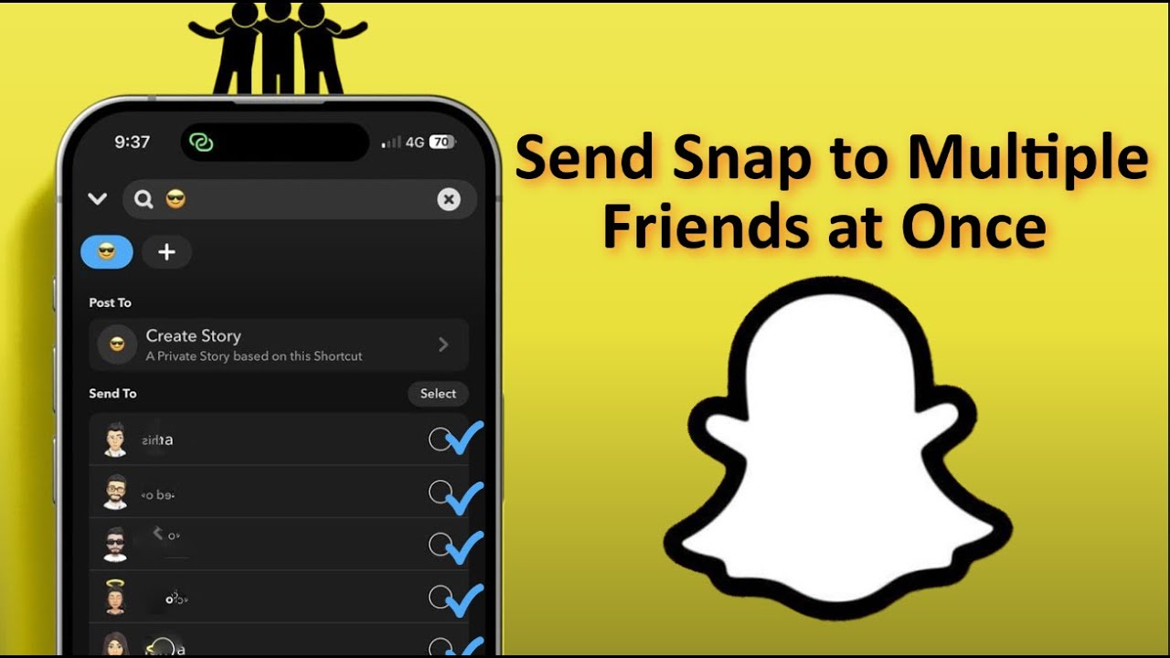 How to Send a Snap to Everyone At Once on Snapchat - YouTube