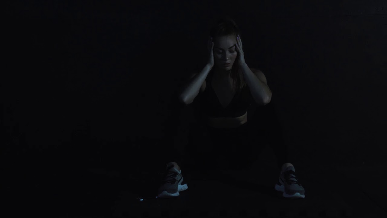 Frustrated and Upset Woman at the Gym Stock Footage - YouTube