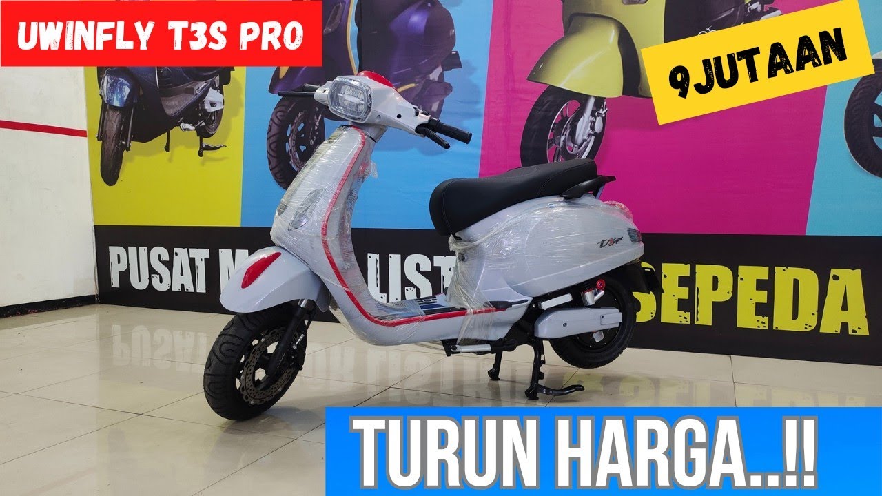 TURUN HARGA!! SAMPAI 1 JUTA, MOTOR LISTRIK UWINFLY T3S PRO - YouTube