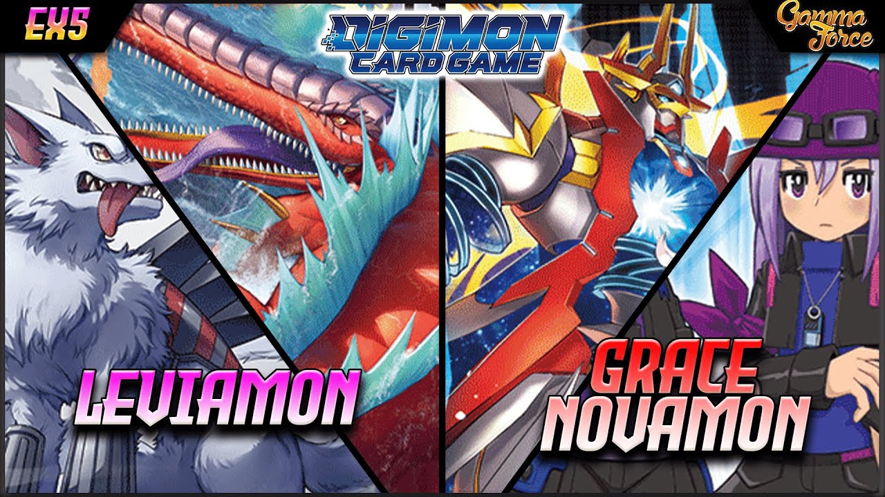 Leviamon 🟪 vs GraceNovamon 🟥🟦 | EX5 | Digimon TCG - YouTube