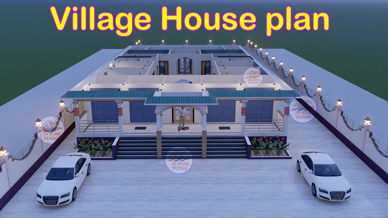 गांव के घर का डिज़ाइन II Ghar ka Design II Simple Ghar ka plan II ...