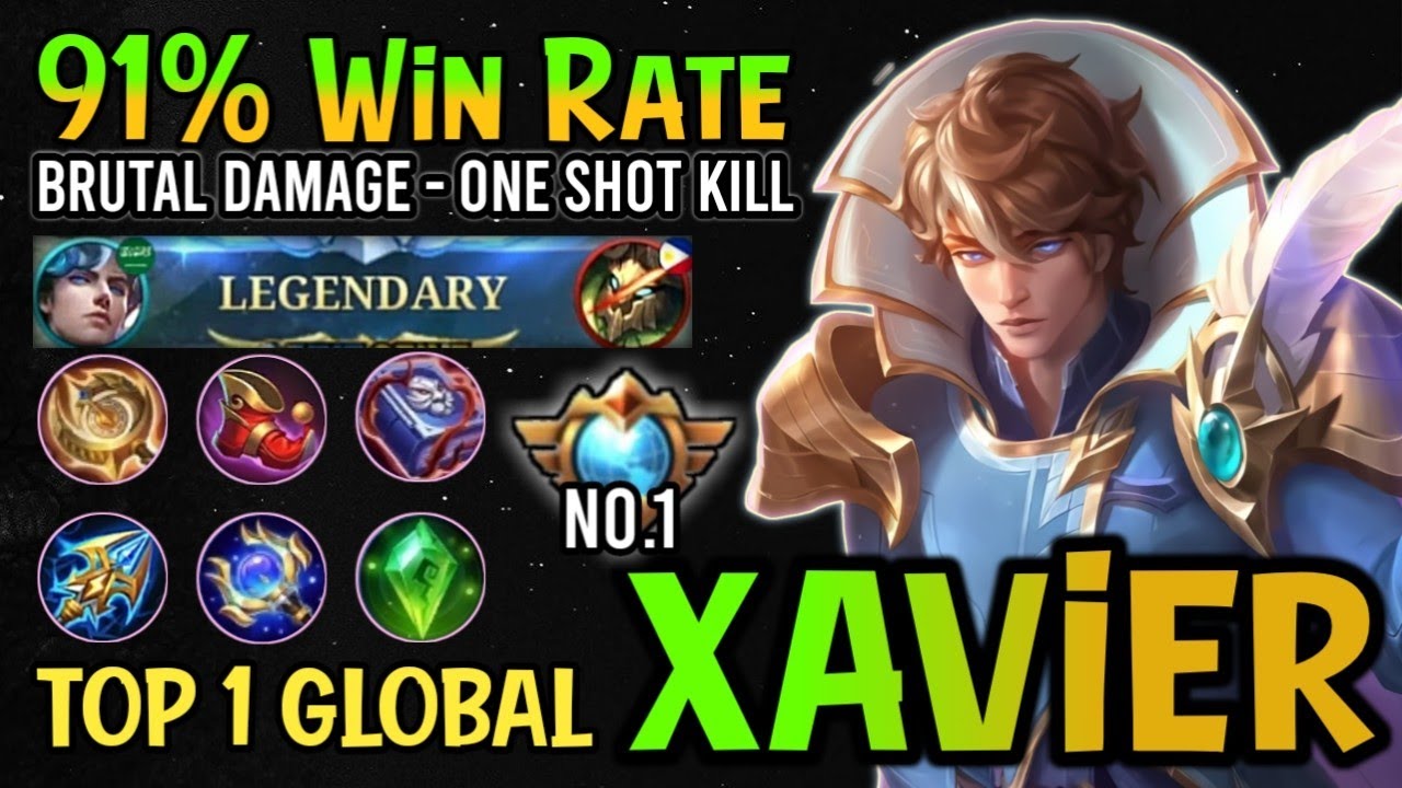 Supreme 1 Xavier!! 91% Win Rate - Top 1 Global Xavier Best Build 2022 ...