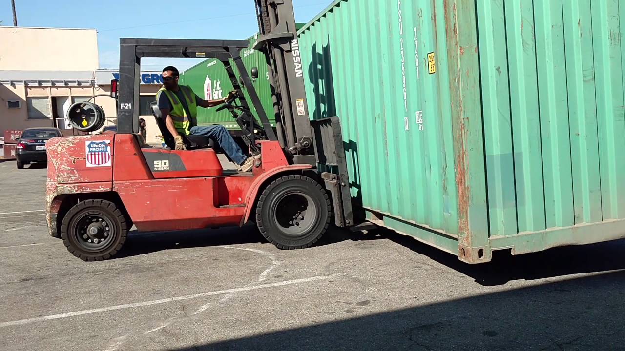 Flipping container - YouTube