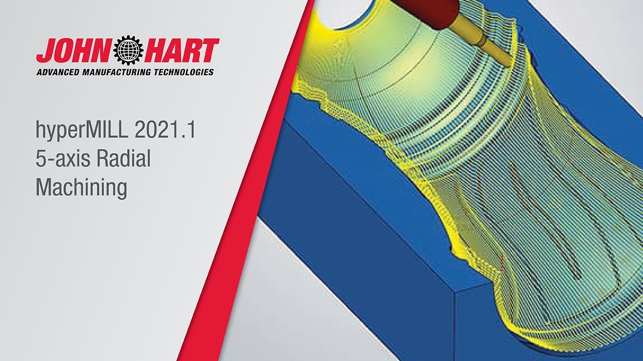 hyperMILL 2021.1 - 5-axis Radial Machining - YouTube