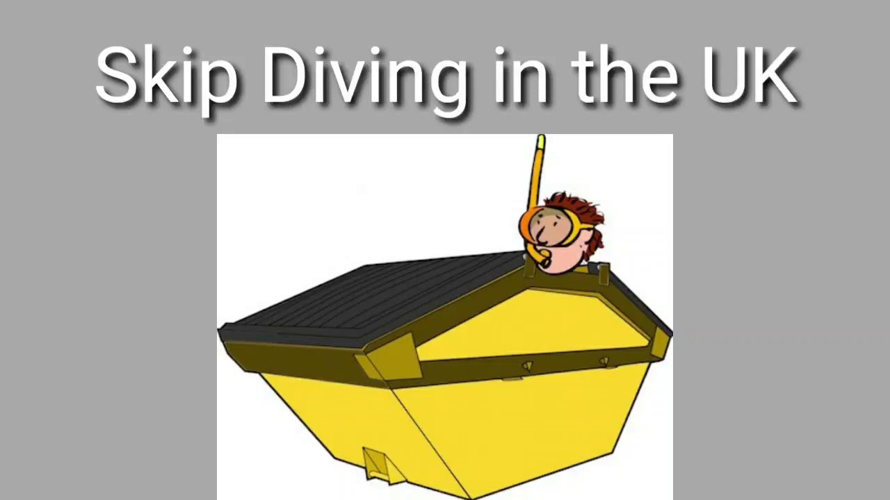 Skip diving in the UK Dumpster diving treasure found!! - YouTube