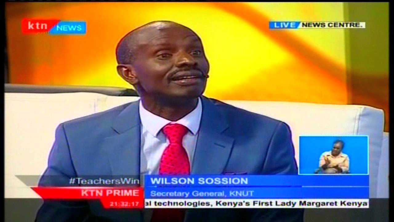 Wilson Sossion in Live in Studio with Yvonne Okwara on teachers pay ...
