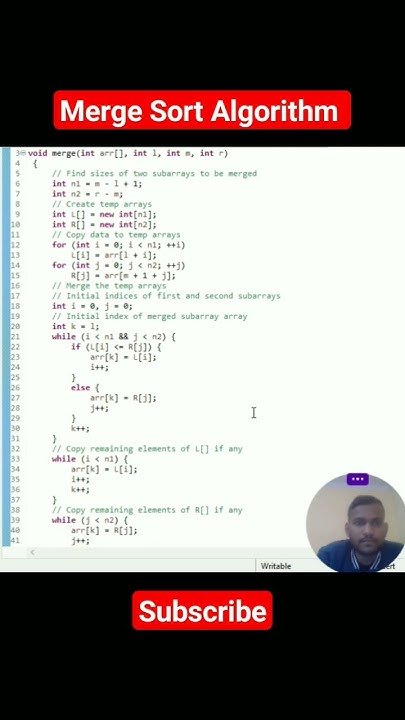 Merge Sort Algorithm Using Java Program Coding Merge Sort Algorithm 2668