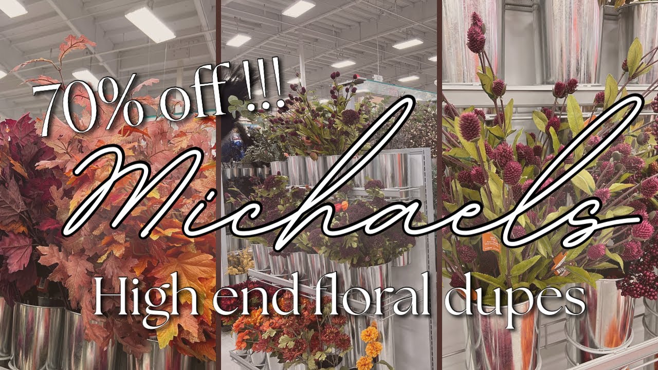 MICHAELS AMAZING FLORAL DUPES 2024 || HIGH END FLOWER DUPES - YouTube