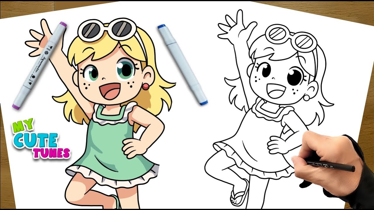 How to draw Leni Loud | Drawing tutorial - YouTube