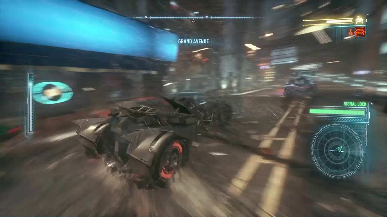 Batman: Arkham Knight - Batmobile Burnout - YouTube