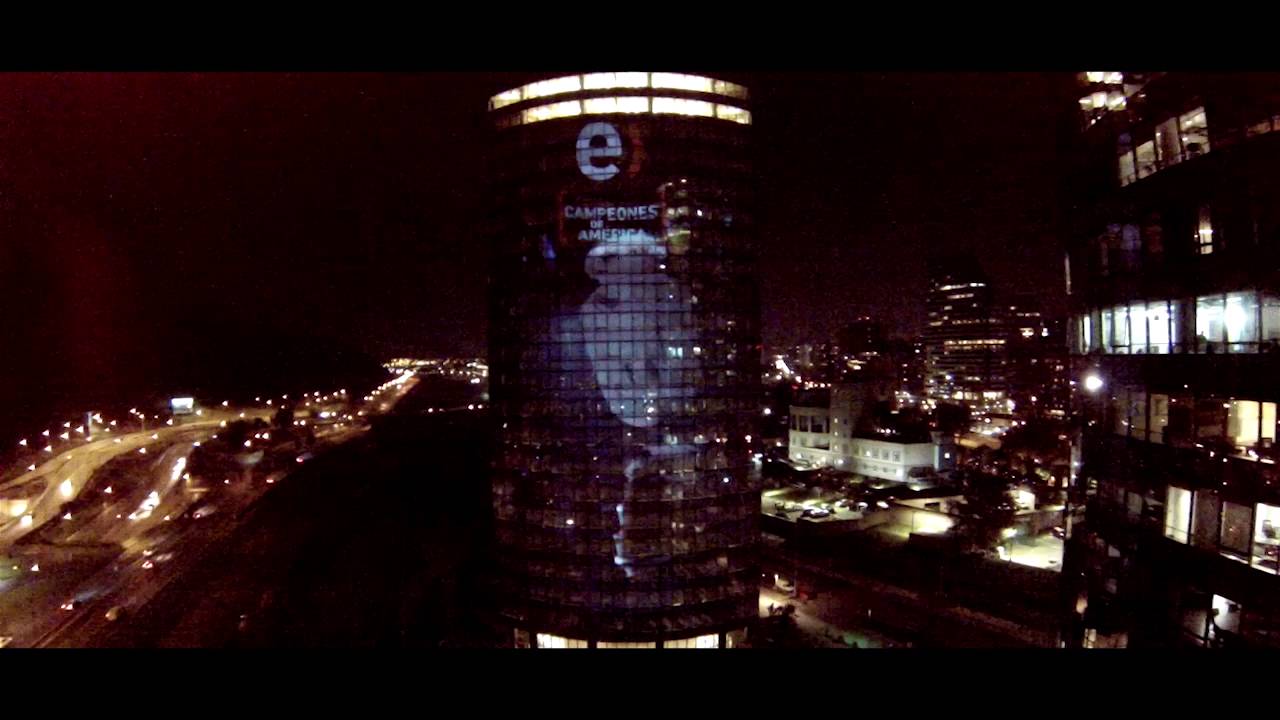Entel Building Projection Mapping - YouTube