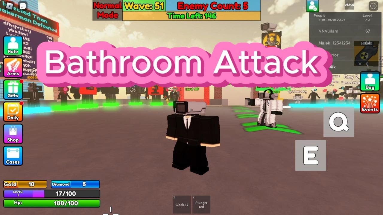 Победил Мутантов Скибиди Туалетов Стал самым силным в игре Bathroom ...