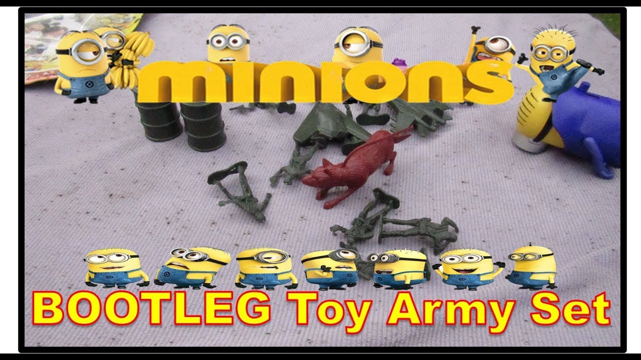 DESPICABLE ME 3 - MINIONS Army Soldier Set Bootleg Toy | Fake Minions ...