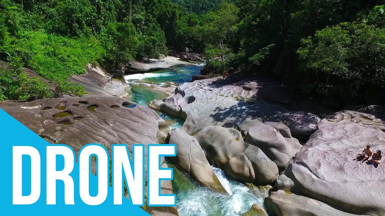 The Devil's Pool Drone Footage (Australia) - YouTube