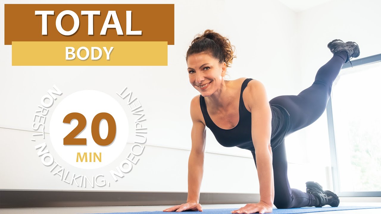 TOTAL BODY 20 min Workout [ NO Equipment ] - YouTube