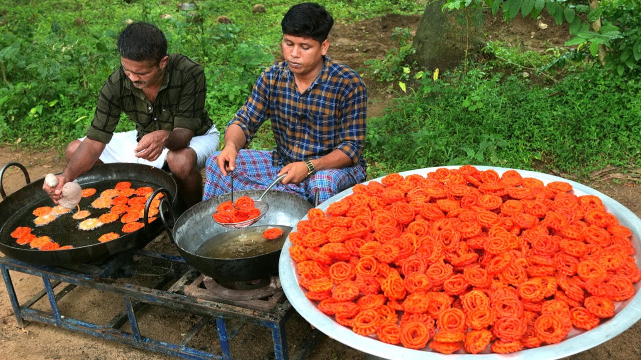500 JALEBI MAKING | How To Make Jalebi Bakery Style | Jangiri Recipe ...