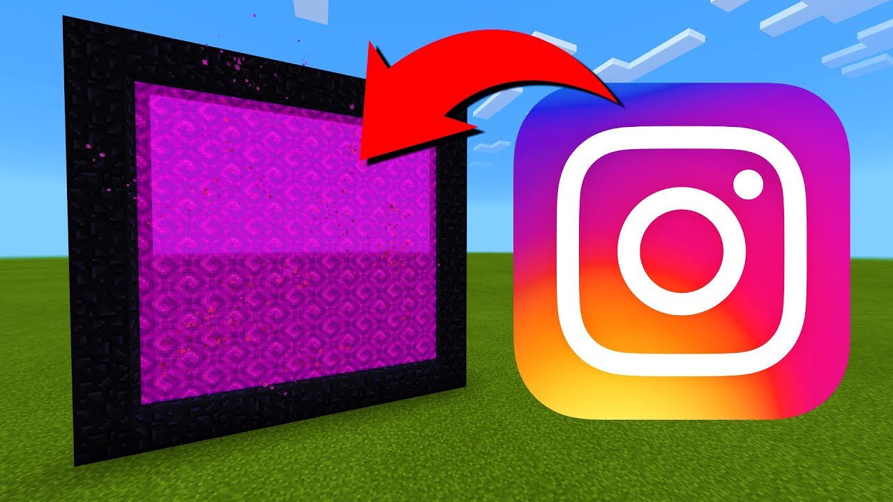 How To Make A Portal To The Instagram Dimension in Minecraft! - YouTube