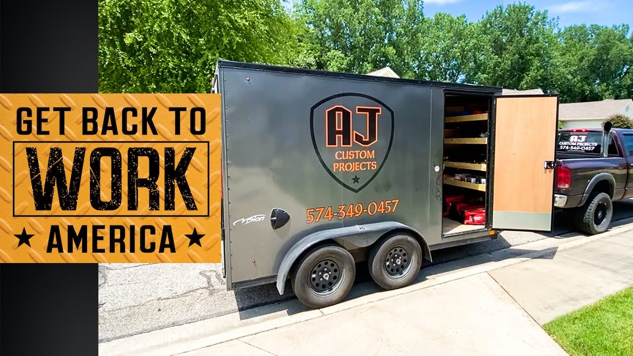 AJ Custom Projects - Get Back to Work America - LOOK Trailers - YouTube