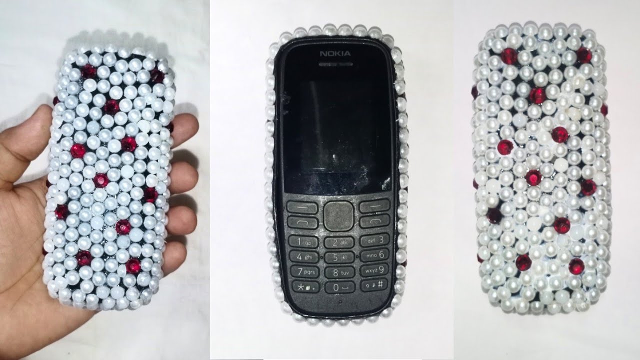 DIY phone case/how to make keypad NOKIA phone back cover decoration ...