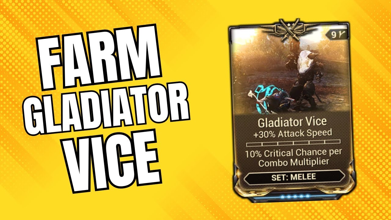 How to get Gladiator Vice in Warframe - YouTube