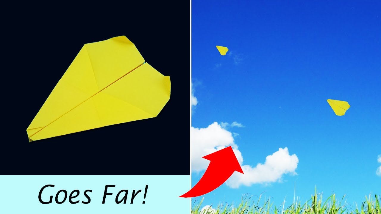 Super Paper Plane Easy - How to Make a Paper Plane Which Goes Far - YouTube