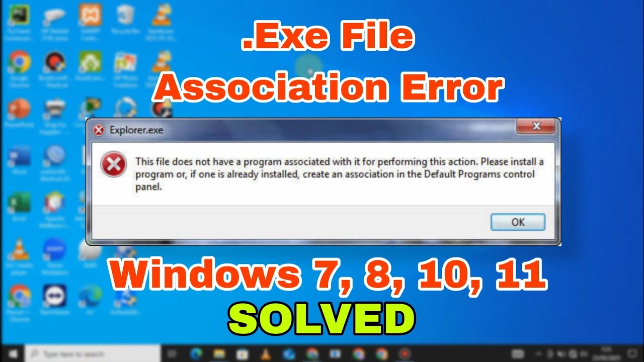Fix Broken Exe File Association Windows 10/11 - YouTube