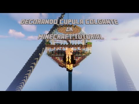 decorando casa cupula colgante en minecraft tutorial - YouTube