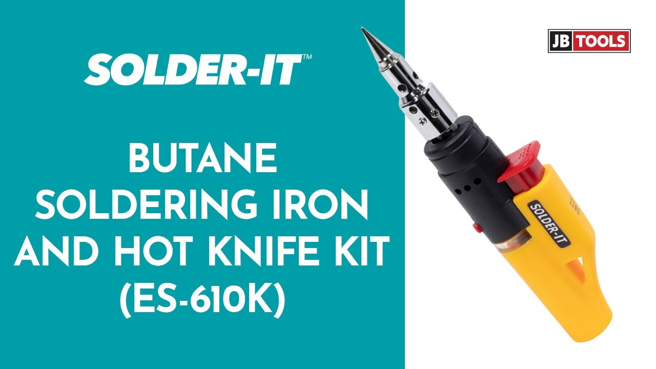 Solder-It Butane Soldering Iron and Hot Knife Kit Automatic Ignition ...