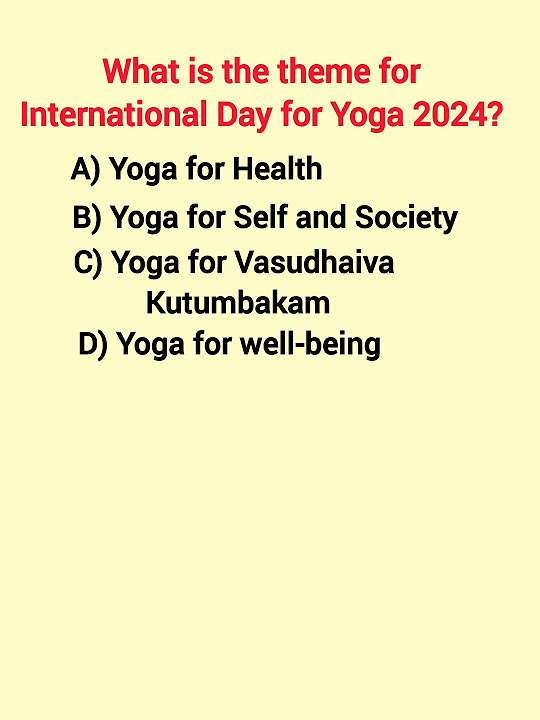 Quiz on Yoga | International Yoga Day Quiz | Knowledge Facts | Short GK ...