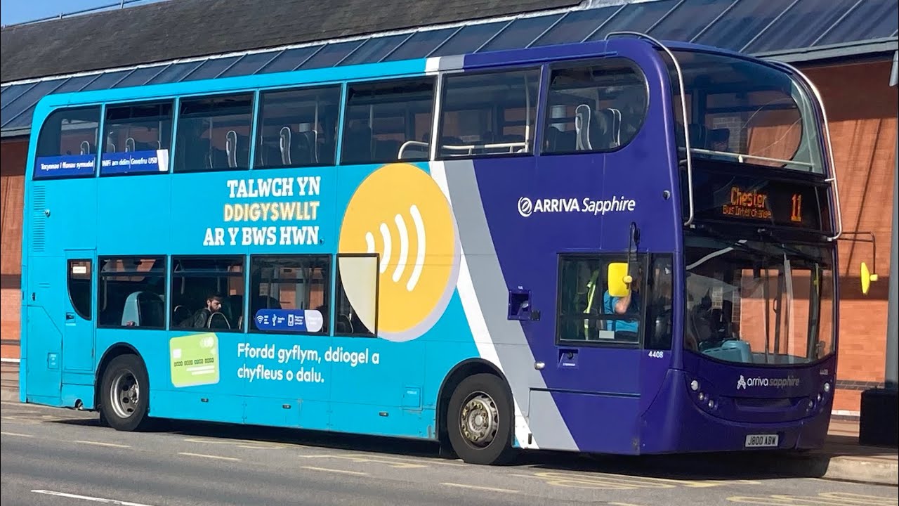 Arriva Wales (Rhyl) - 4408 J800 ABW - Route 11 - YouTube