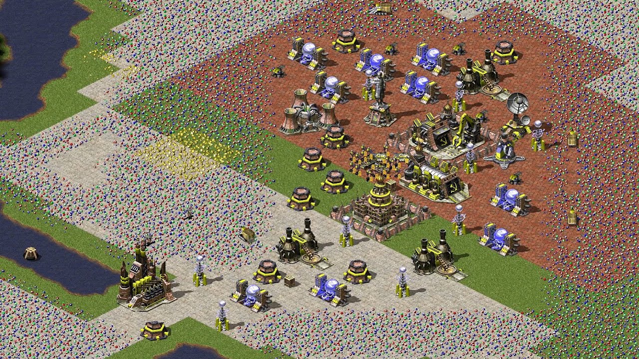 Red Alert 2 Advande Many Tesla Tanks And Laser Tanks To Attack Extra ...