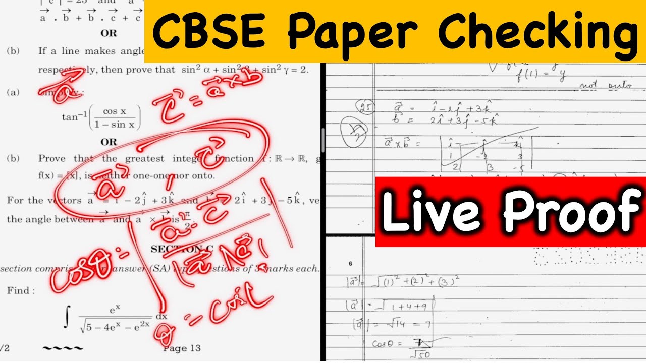 How CBSE checks your Question Paper? [LIVE PROOF] - YouTube