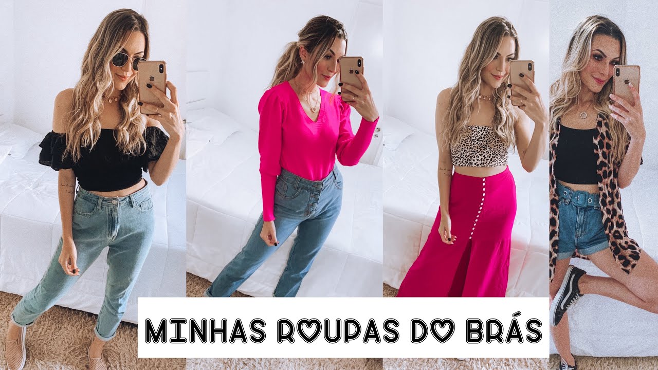 MINHAS ROUPAS DO BRÁS | LOOKS DO BRÁS - YouTube