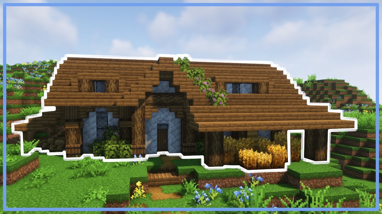 Minecraft Farmhouse Starter Tutorial | Easy - YouTube