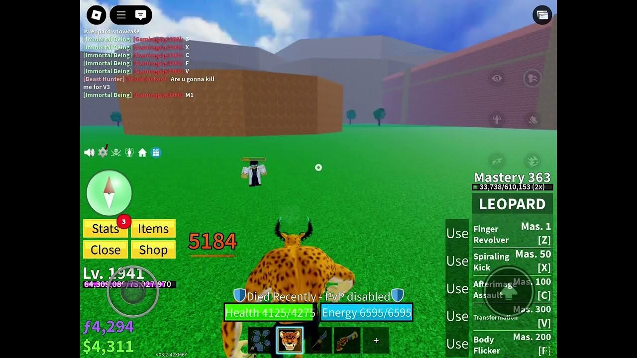 Leopard showcase #blox fruits #leopard fruit #roblox #devil fruits - YouTube